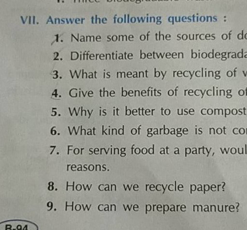 Answer the following questions : | Filo
