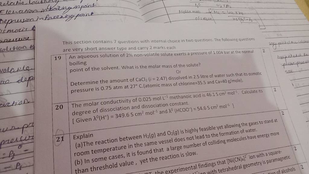 This section contains 7 questions with internal choice in two questions.