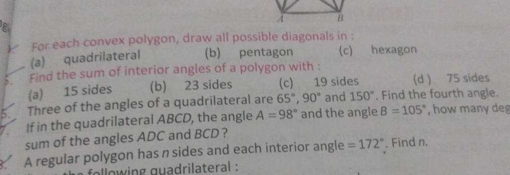 Convex Polygon Diagonals