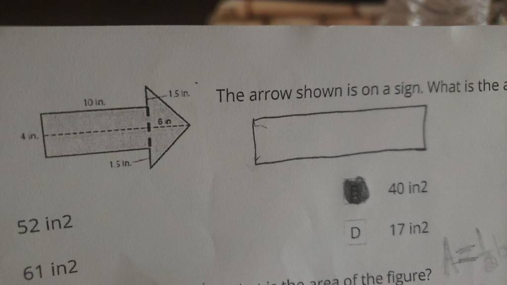 The arrow shown is on a sign. What is the | Filo