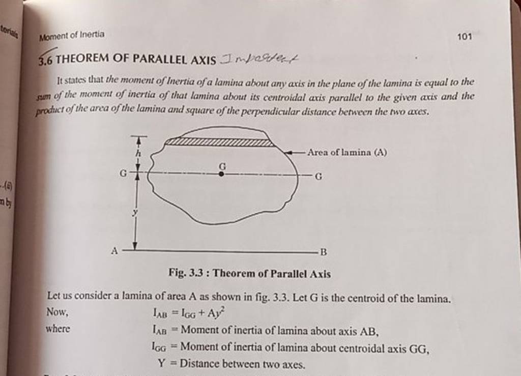 Moment Of Inertia 101 3 6 Theorem Of Parallel Axis I Mpeg Per T It State