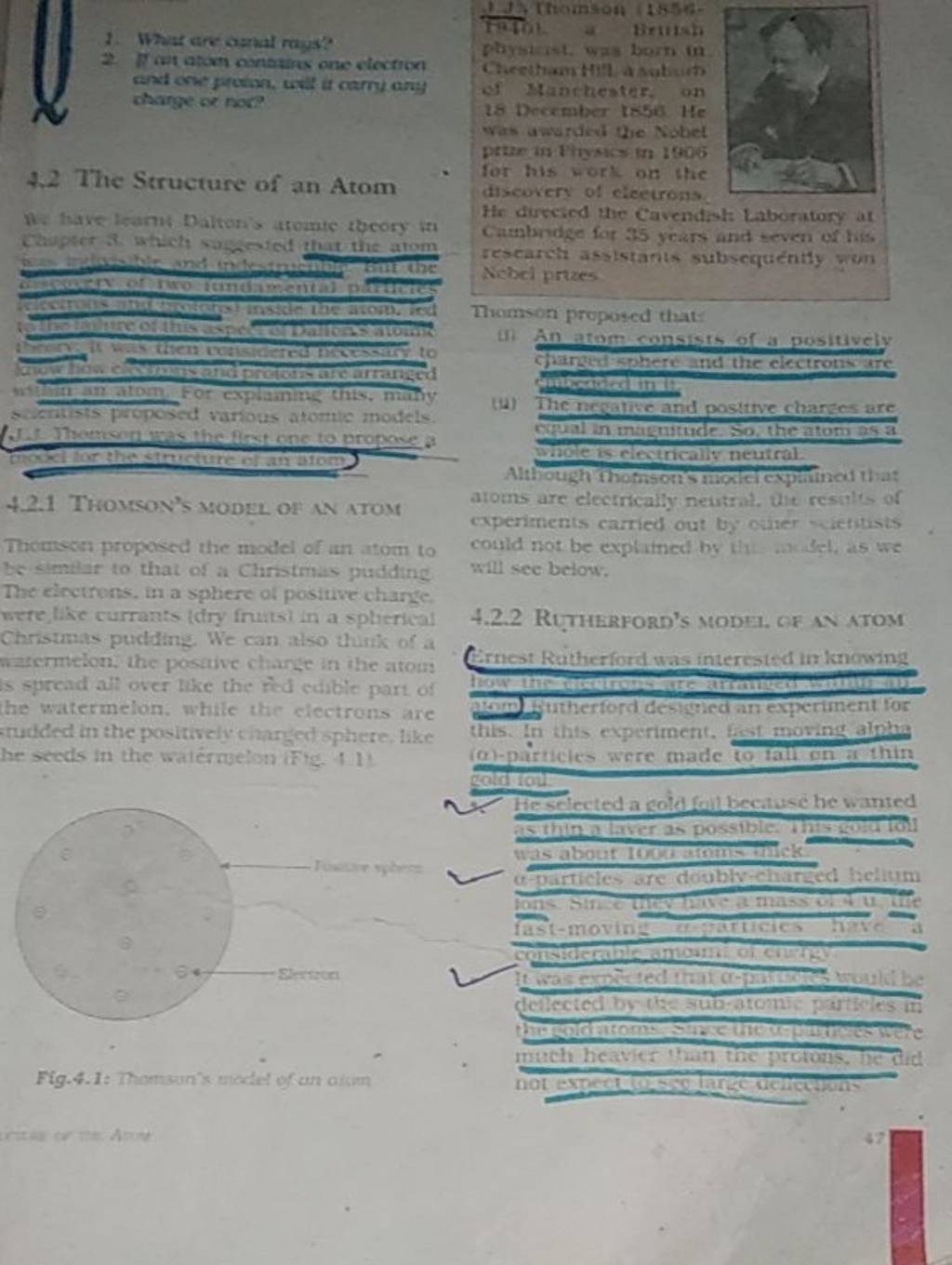 2. Man atom contains one electron and one proton, will it carry any 4.2 T..