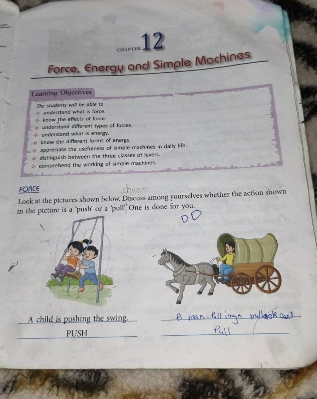сиртеR 12 Force, Energy and Simple Machines Learning Objectives The stud..