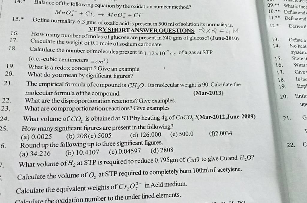 Balance of the following equation by the oxidation number method? MnO42− Balance of the following equation by the oxidation number method? MnO42−