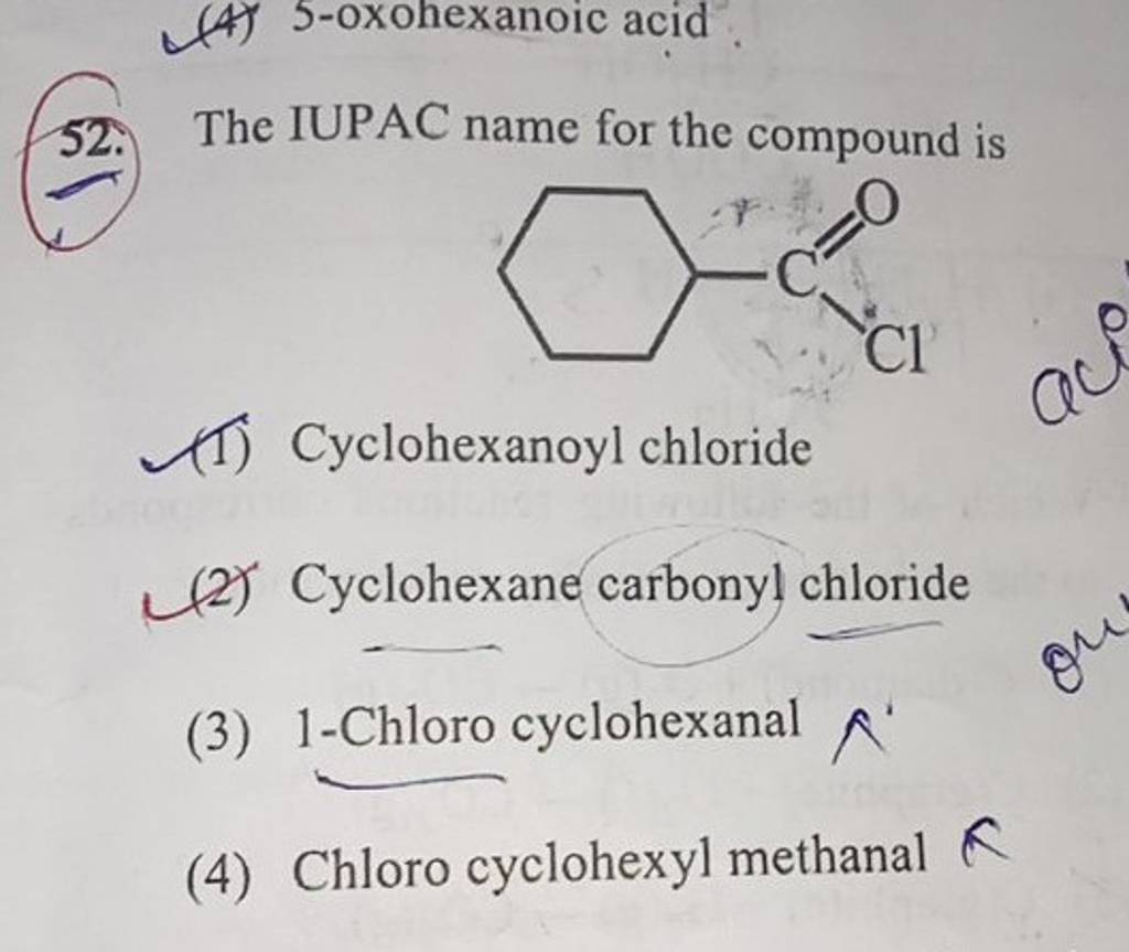 The IUPAC name for the compound is | Filo