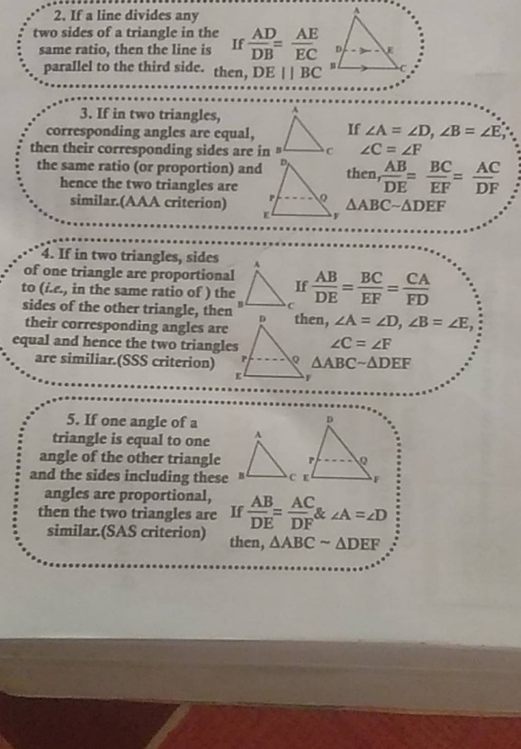 2. If a line divides any two sides of a triangle in the ratio, then the l..