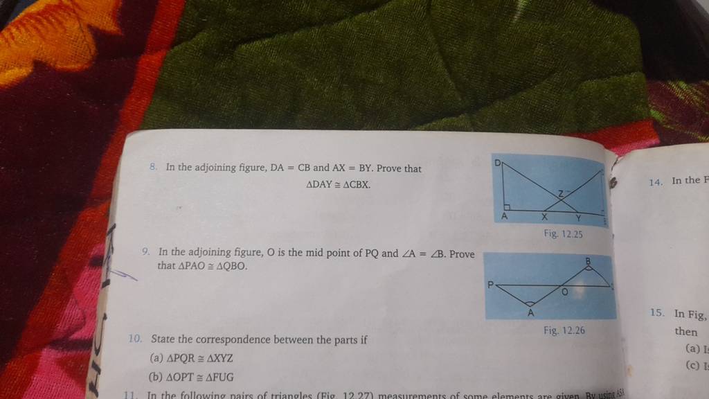 8 In The Adjoining Figure Da Cb And Ax By Prove That Day≅ Cbx 9 In