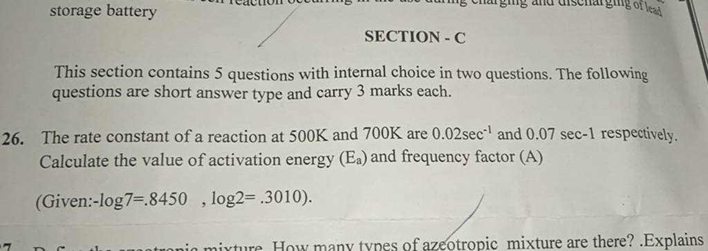 This section contains 5 questions with internal choice in two questions.
