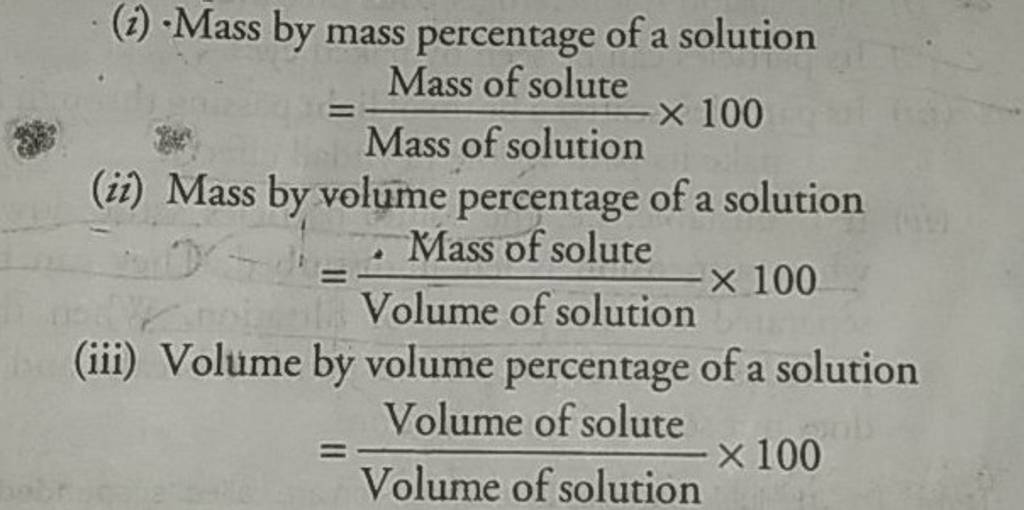Percent By Mass Formula