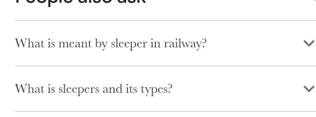 What is meant by sleeper in railway? What is sleepers and its types?..