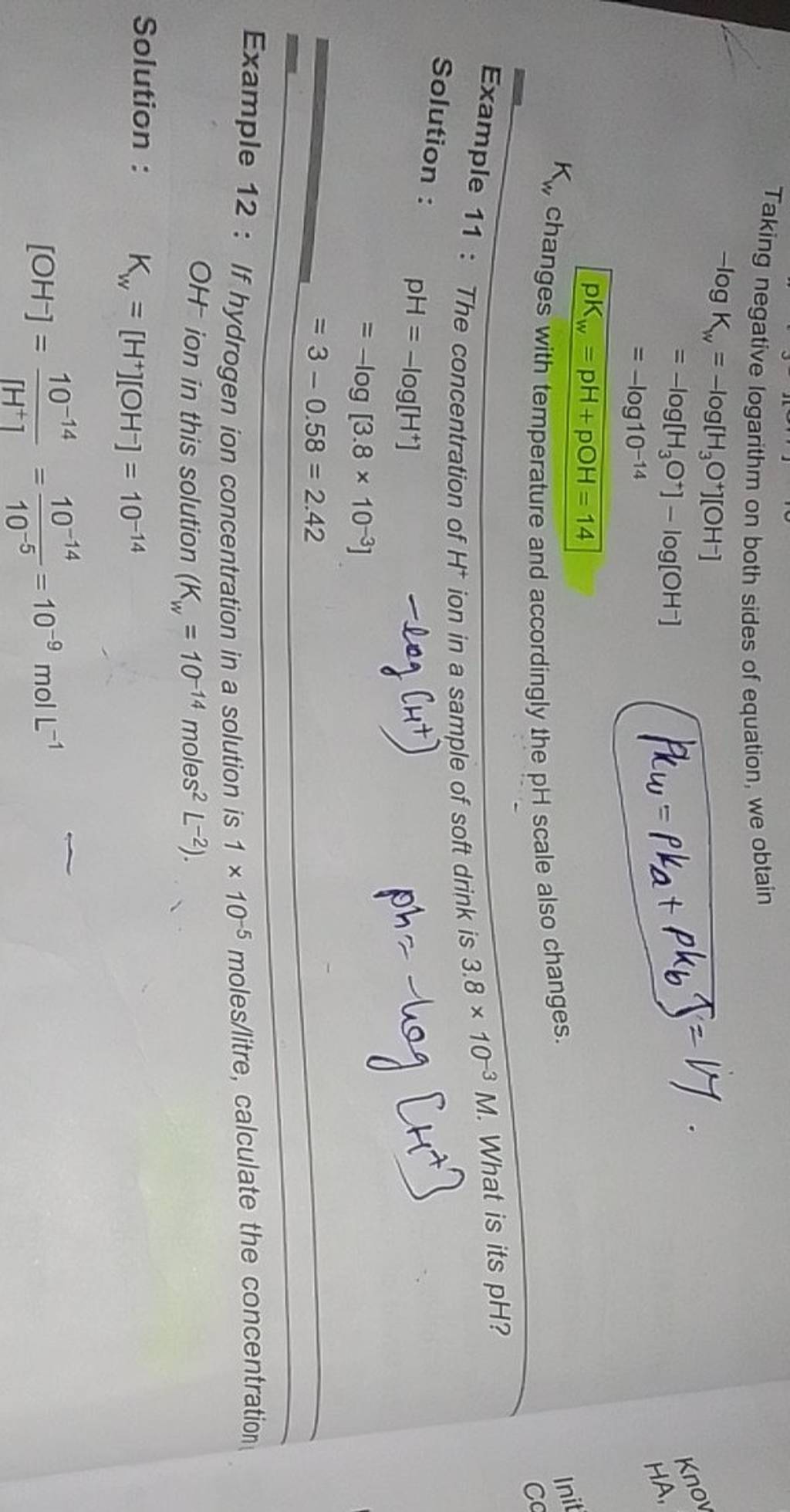 Taking negative logarithm on both sides of equation, we obtain \[ \begin{..