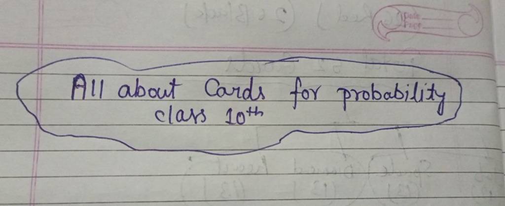 All about Cards for probability class 10th | Filo
