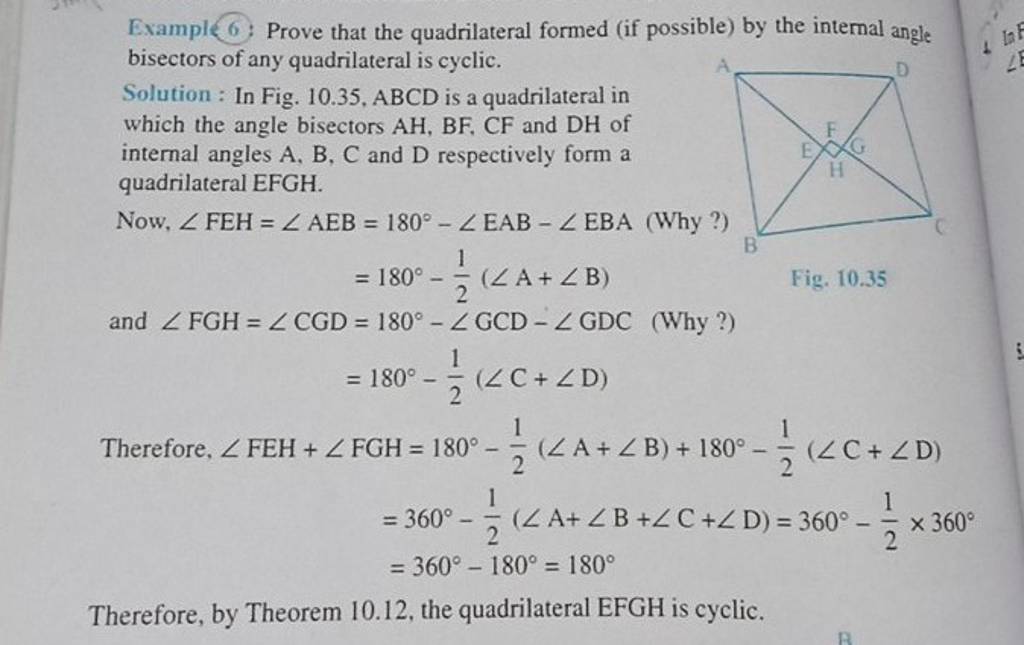 Example 6: Prove that the quadrilateral formed (if possible) by the inter..