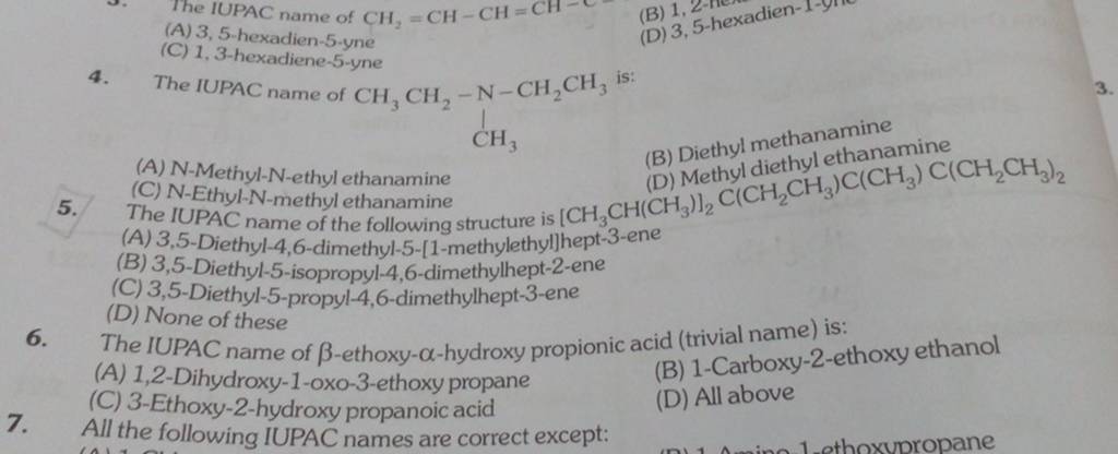 The IUPAC name of β-ethoxy- α-hydroxy propionic acid (trivial name) is:..