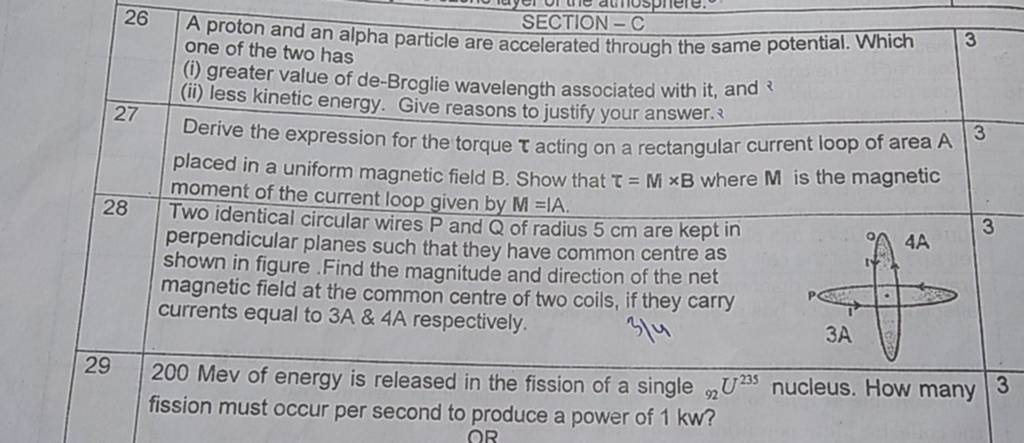 26 A Proton And An Alpha Particle Are Accelerated Through The Same Potent