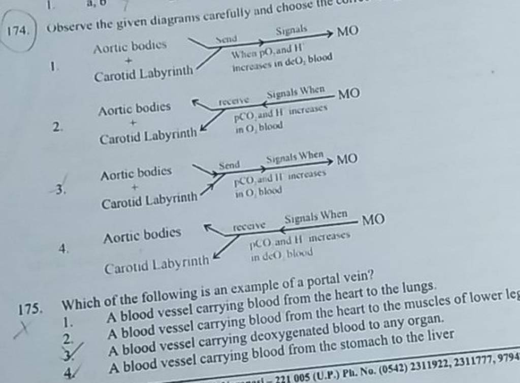 Observe the given diagrams carefully and choose | Filo Observe the given diagrams carefully and choose | Filo