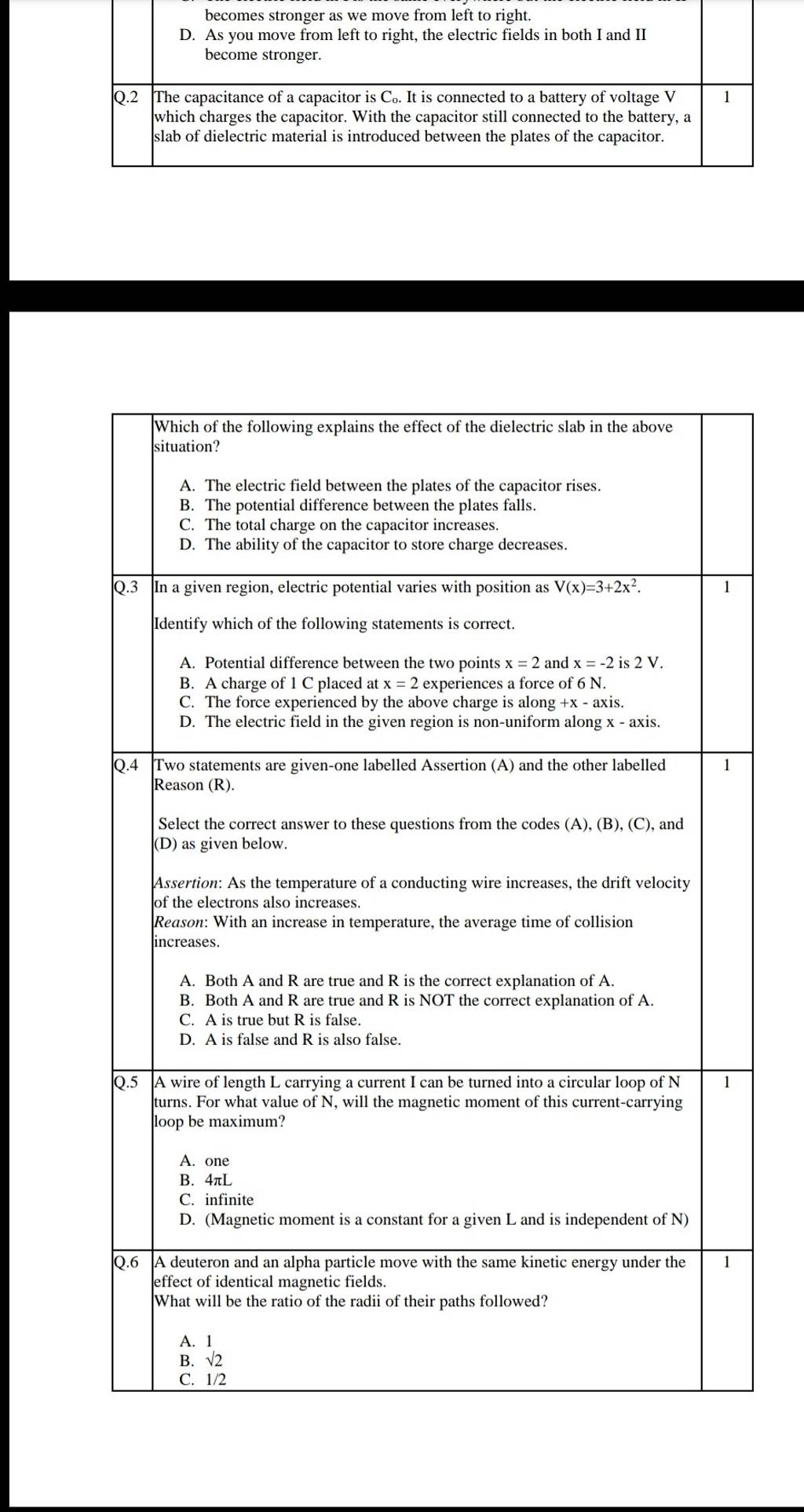 Q4 Two Statements Are Given One Labelled Assertion A And The Other Lab 