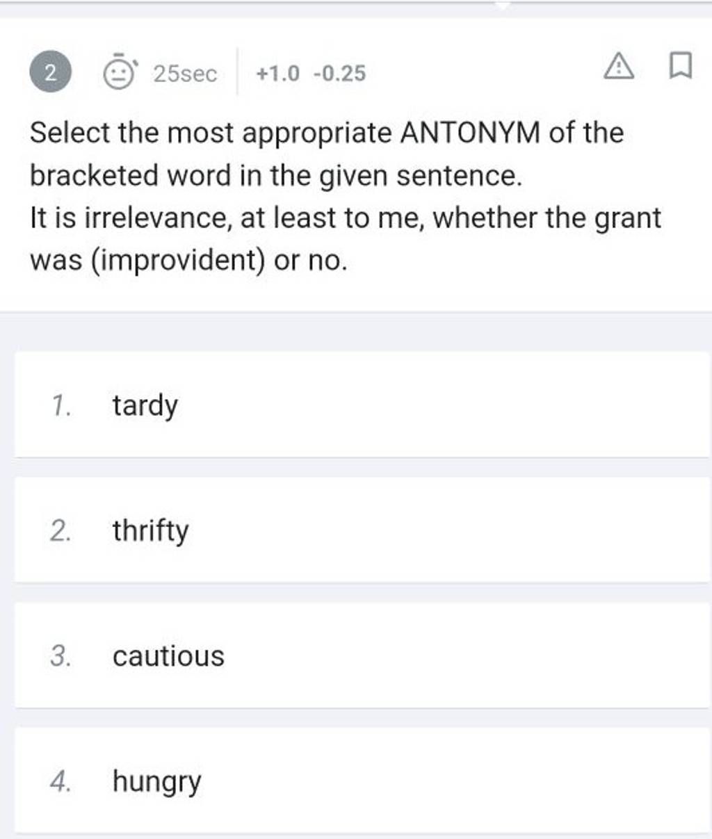 Select the most appropriate ANTONYM of the bracketed word in the given se..