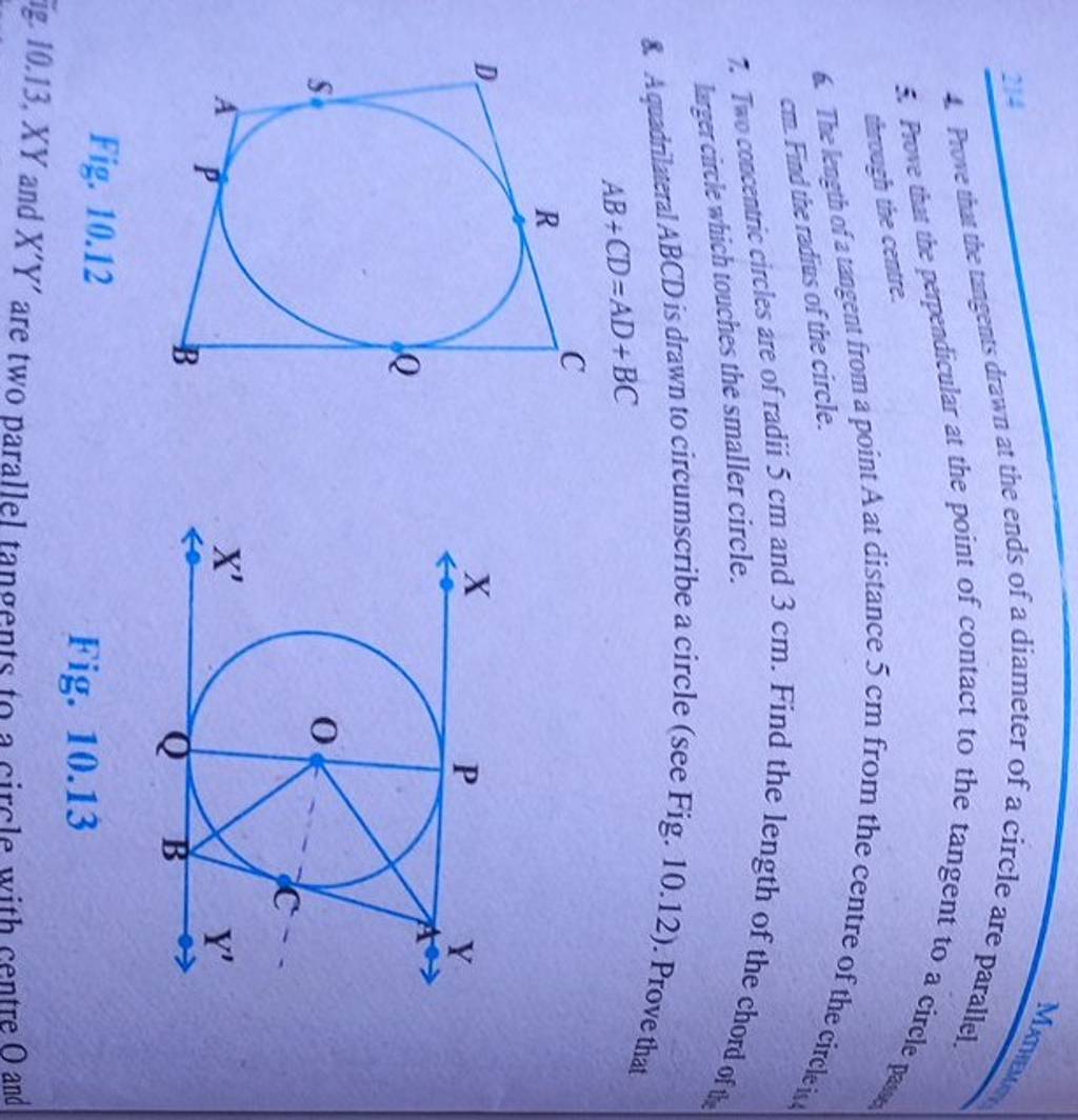 5. Prove that the perpendicular at the point of contact to the tangent to..