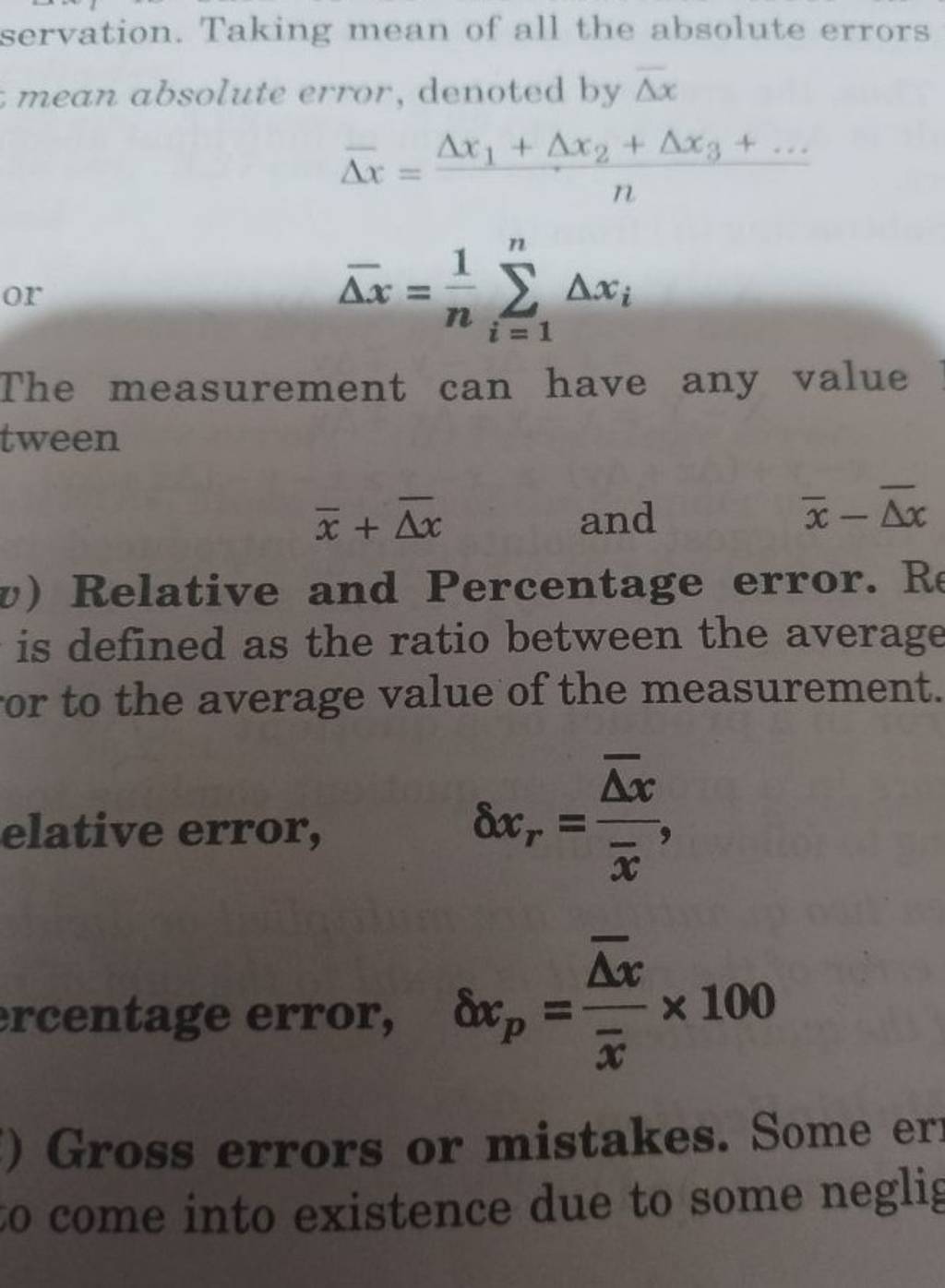 servation. Taking mean of all the absolute errors mean absolute error, de..