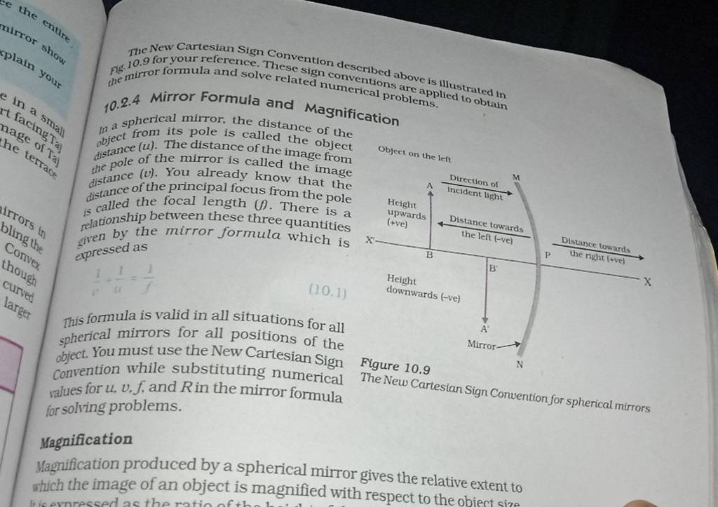 The New Cartesian Sign Convention described above is 11 lustrated in fe.