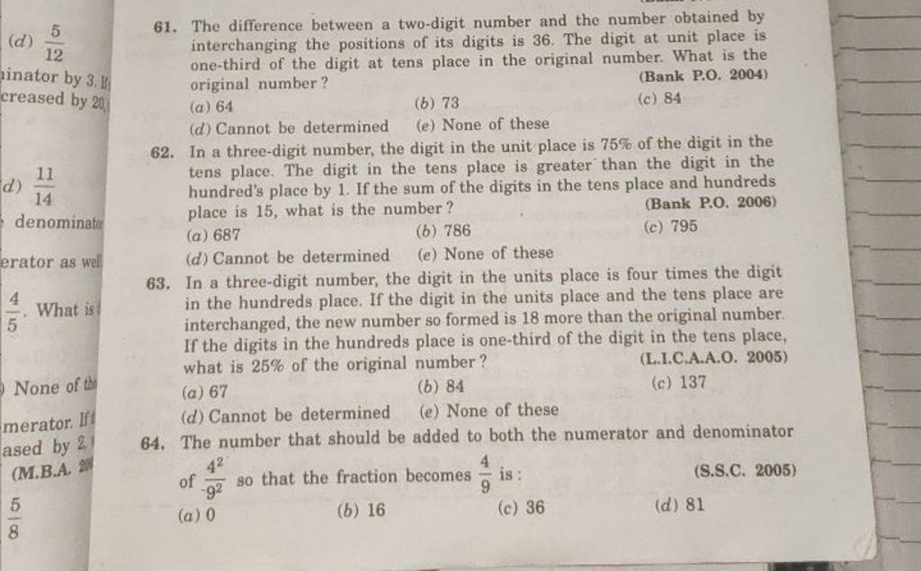 The difference between a two-digit number and the number obtained by inte.. The difference between a two-digit number and the number obtained by inte..