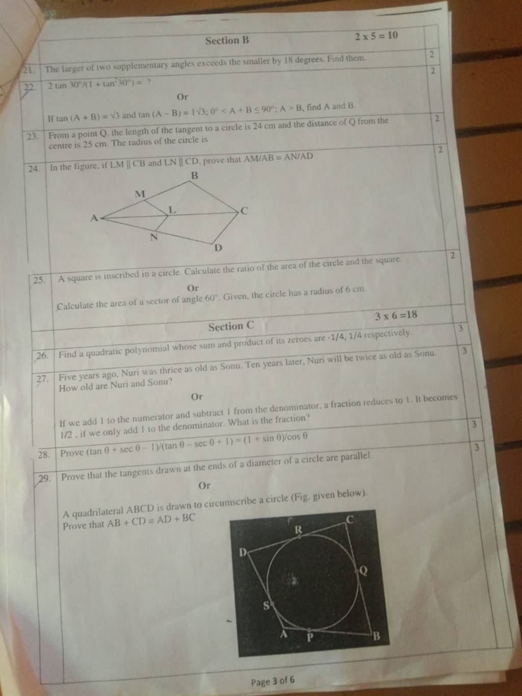 21. The larger of two supplementary angles exceeds the smaller by 18 degr..