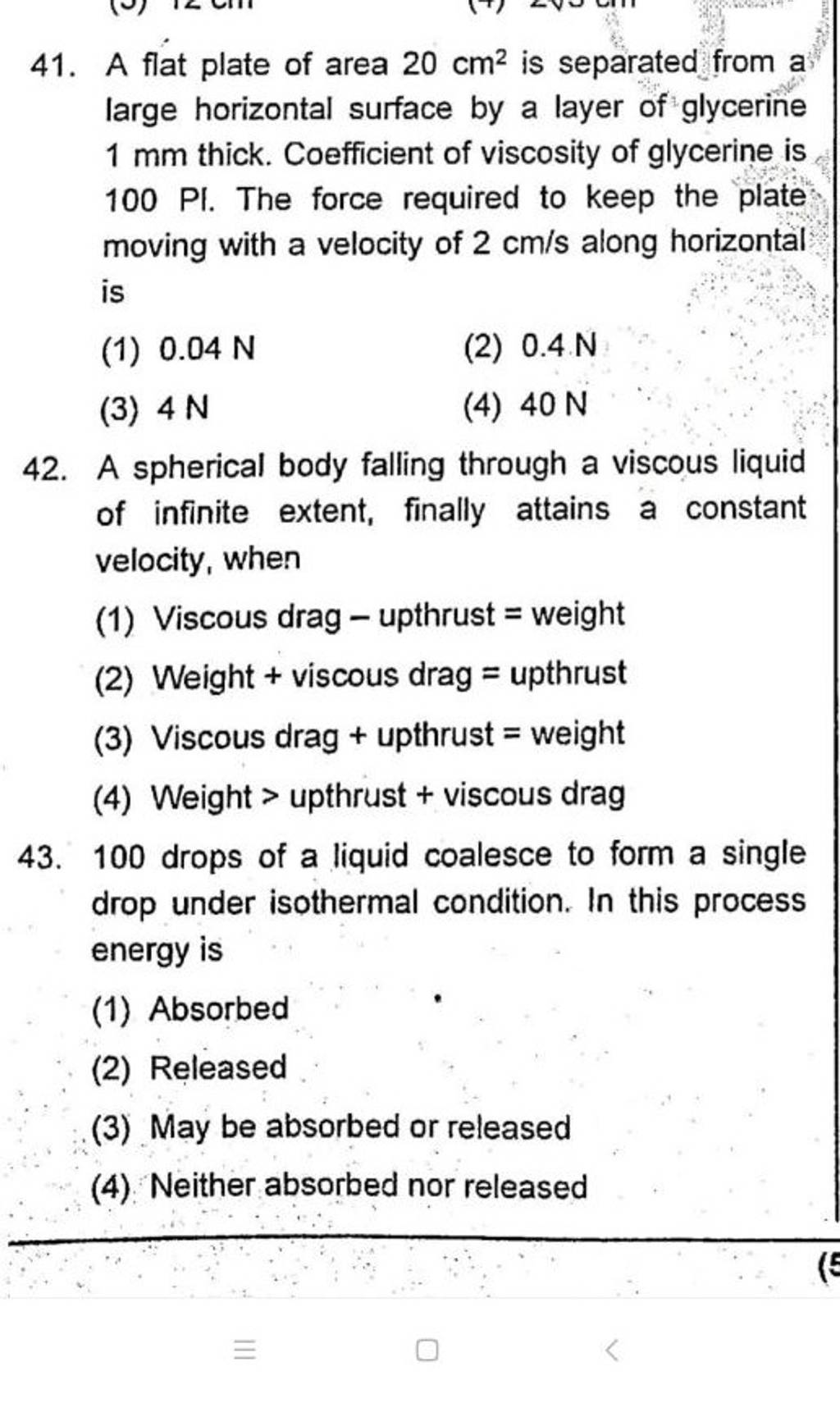 A spherical body falling through a viscous liquid of infinite extent, fin..