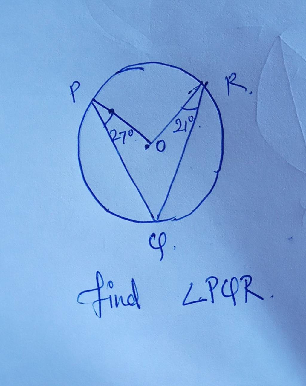 find ∠PQR. | Filo