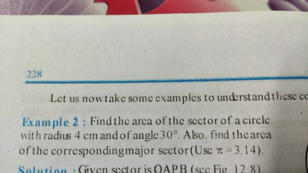 228 Let us now take some examples to underst and these co Example 2 : Fin..