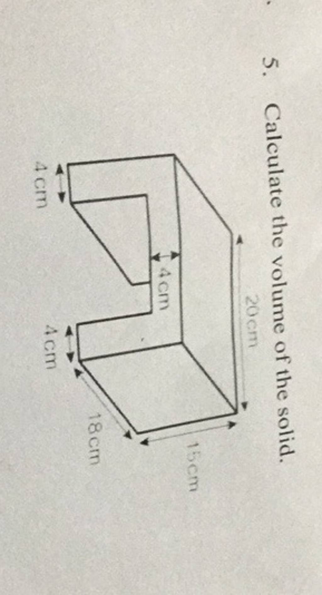 5. Calculate the volume of the solid. | Filo