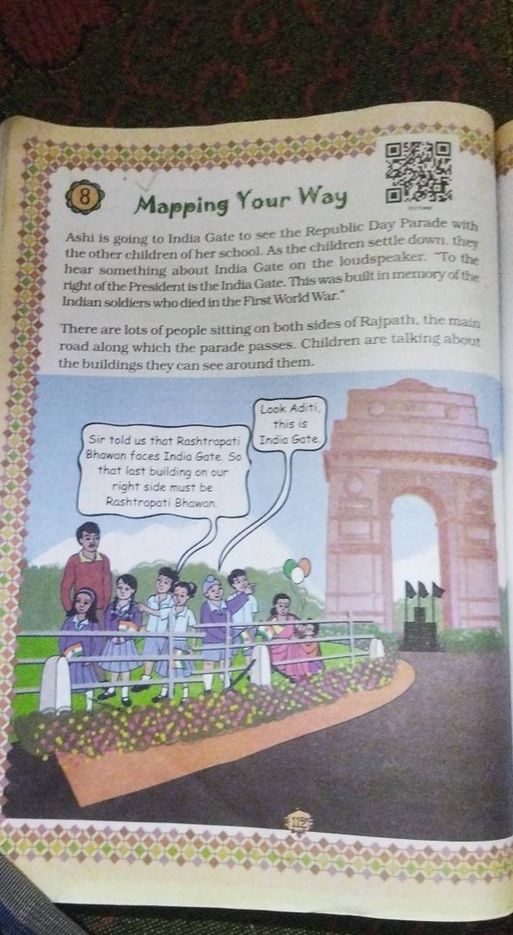8 Mapping Your Way Ashi is going to India Gate to see the Republic Day Pa..