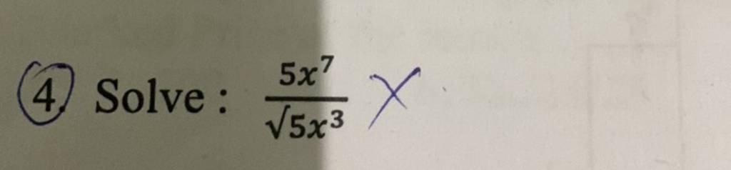 (4) Solve : 5x3 5x7 | Filo