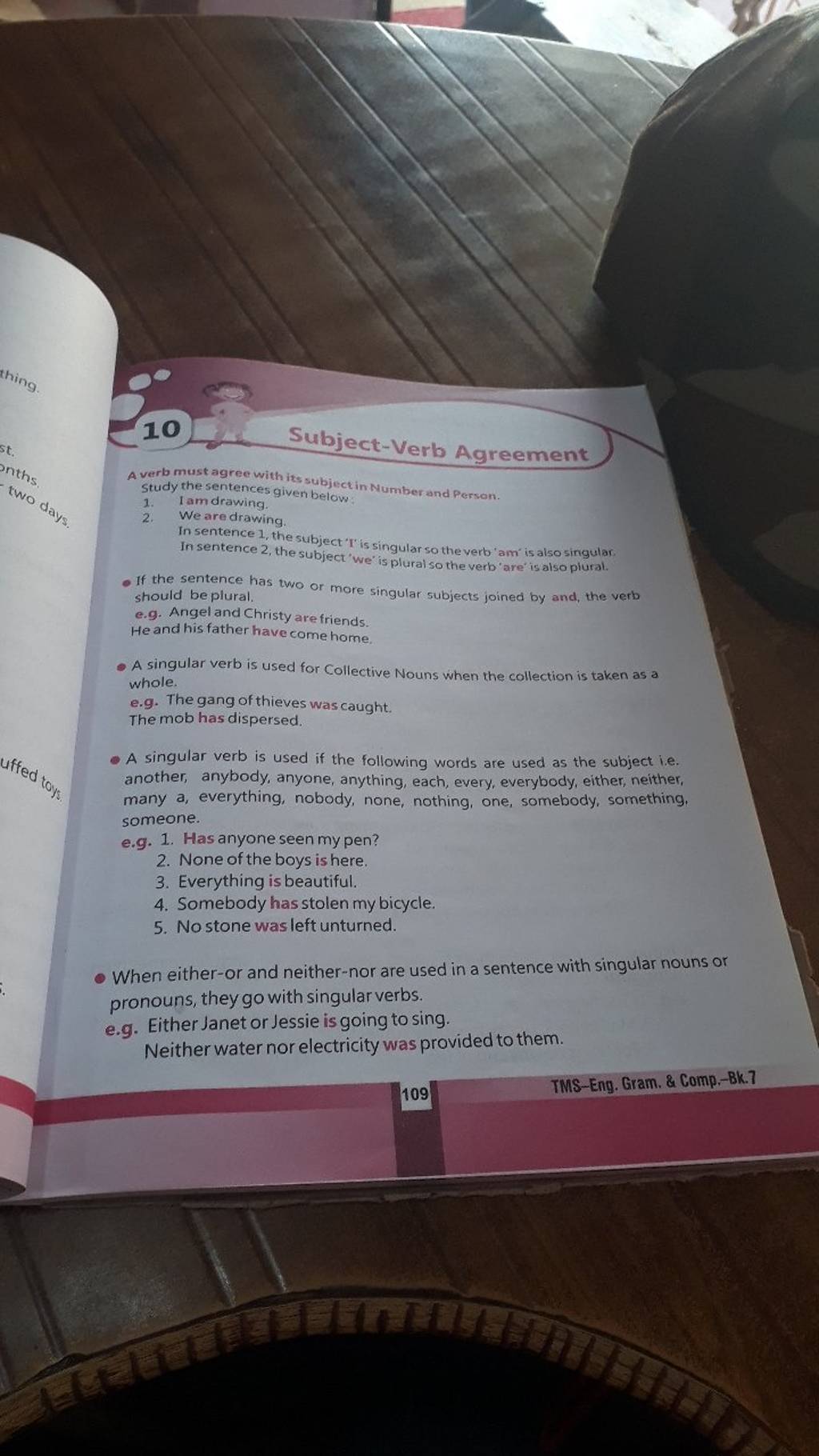 10 Subject-Verb Agreement A verb must agree with its subject in Number an..