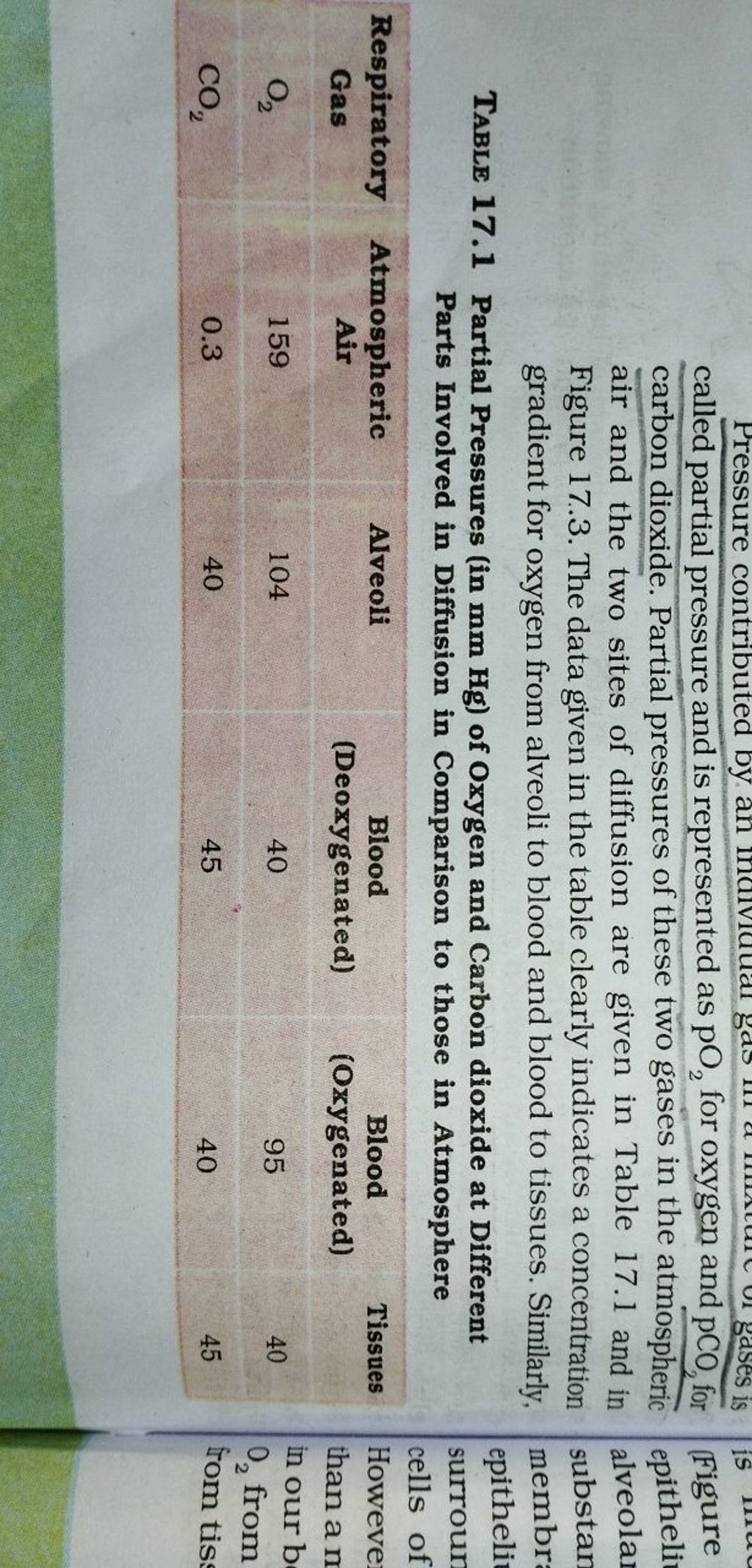 called partial pressure and is represented as pO2 for oxygen and pCO2 f..