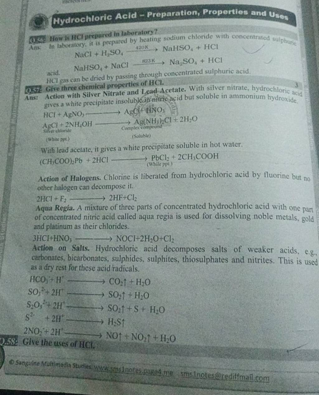 Hydrochloric Acid - Preparation, Properties and Uses 0.562. How is IfCl p..