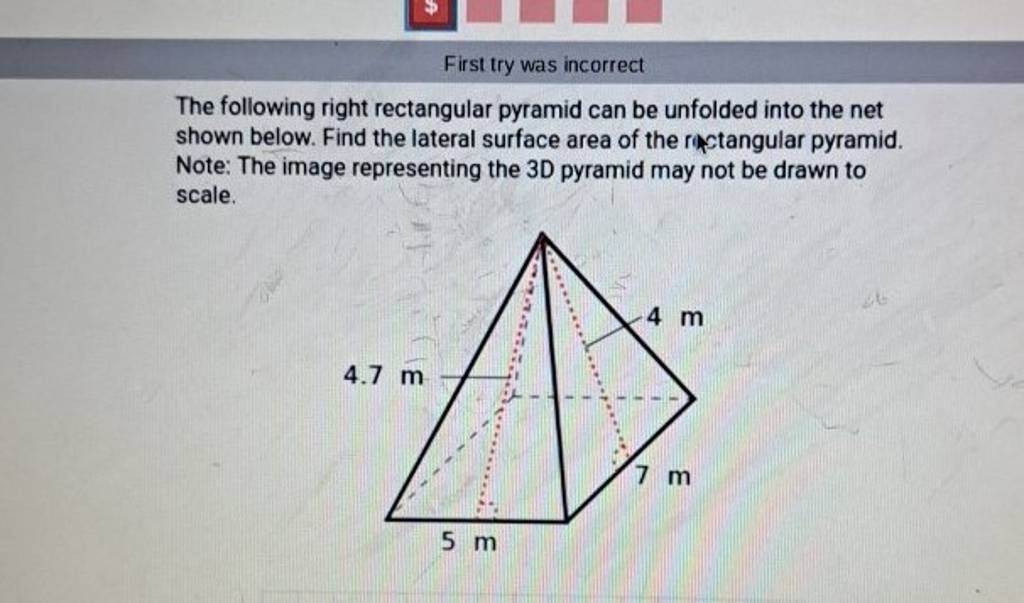 Rectangular Pyramid Surface Area