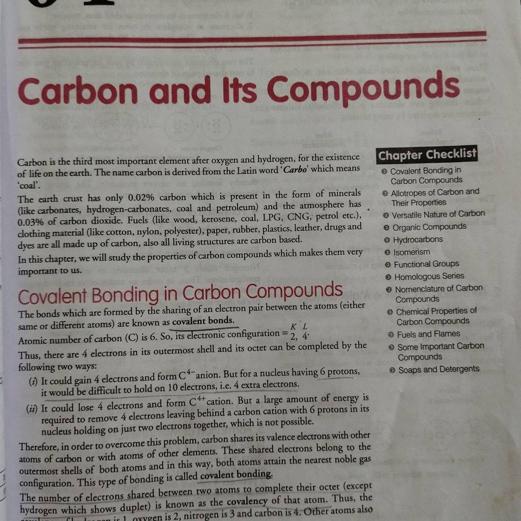Carbon and Its Compounds Carbon is the third most important element ffer