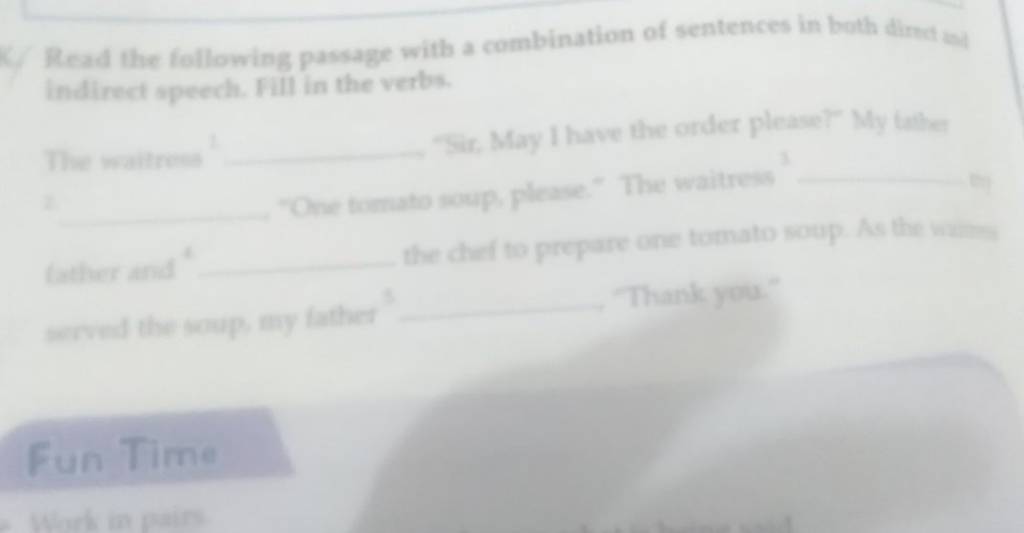 Read the following passage with a combination of sentences in both dimd z..