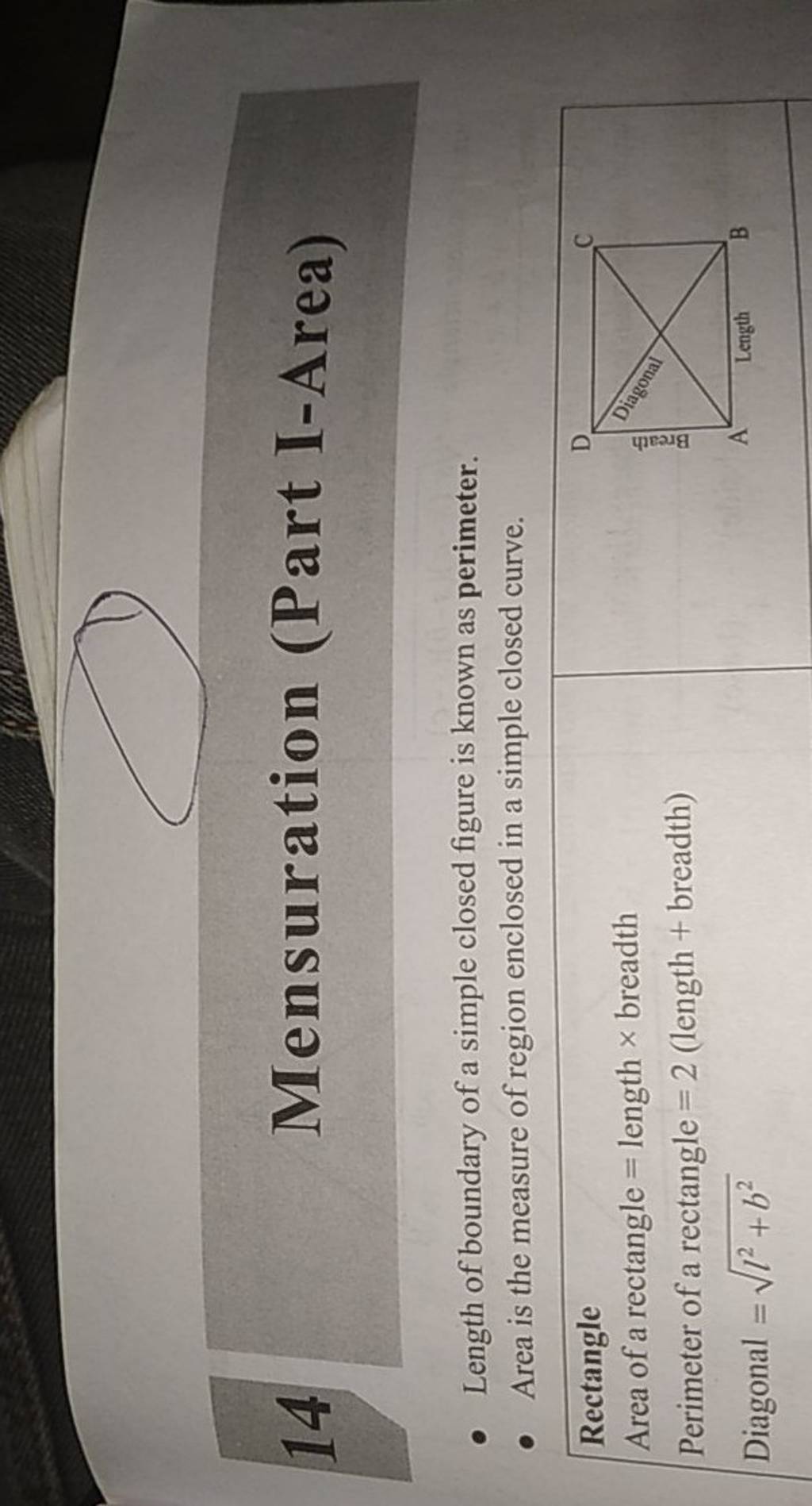 Mensuration Part I Area Length Of Boundary Of A Simple Closed Figure Mensuration Part I Area Length Of Boundary Of A Simple Closed Figure