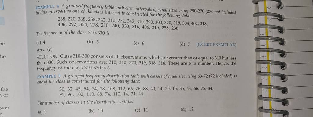 Example 4 A Grouped Frequency Table With Class Intervals Of Equal Sizes U 7025