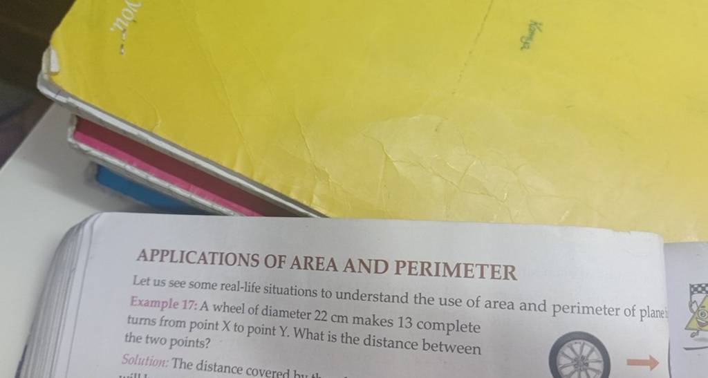 APPLICATIONS OF AREA AND PERIMETER Let us see some real-life situations t..