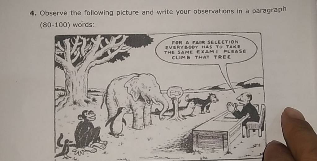 4. Observe the following picture and write your observations in a paragra..