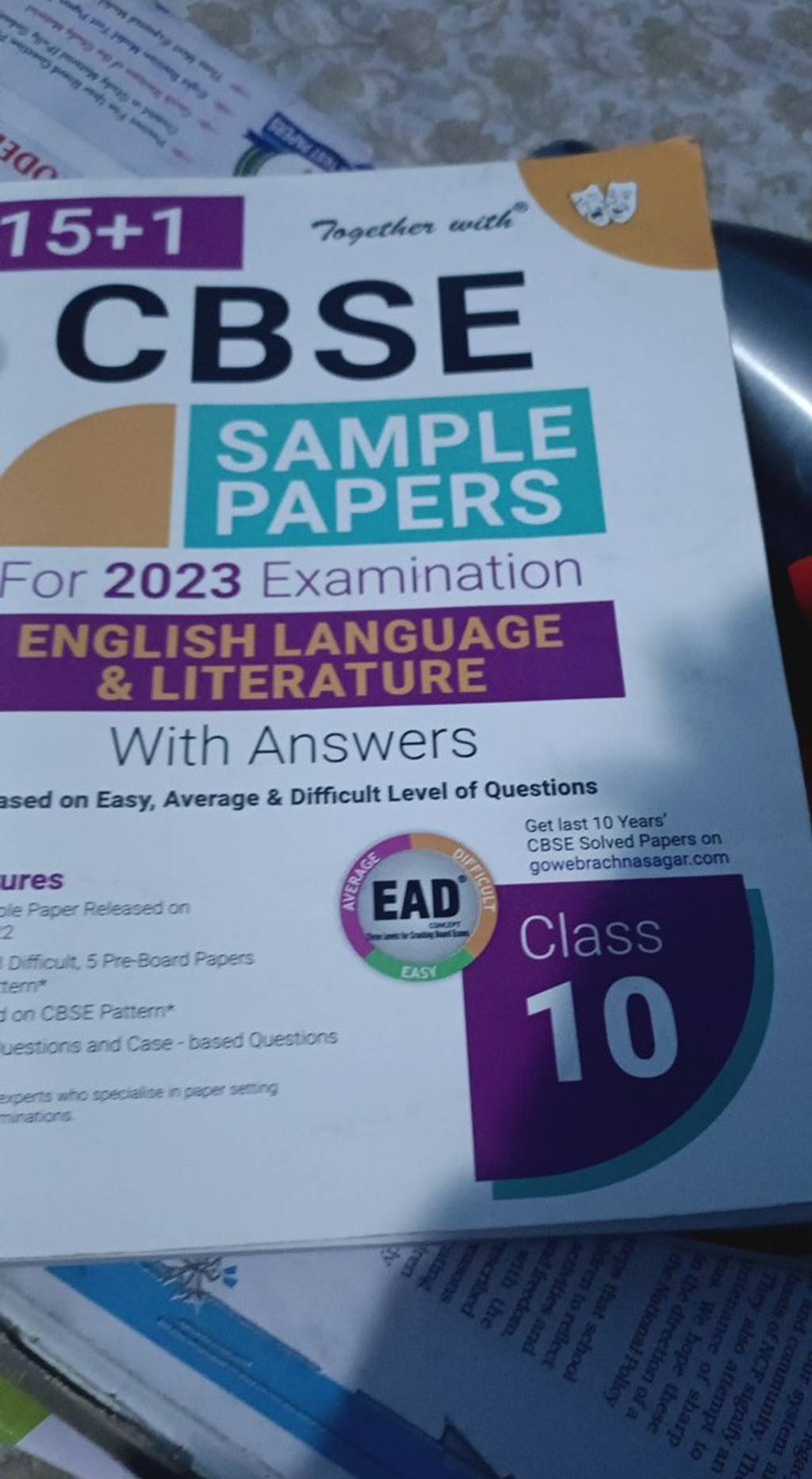 15+1 - SURING AND CBSE ures ple Paper Released on Together with SAMPLE PA..