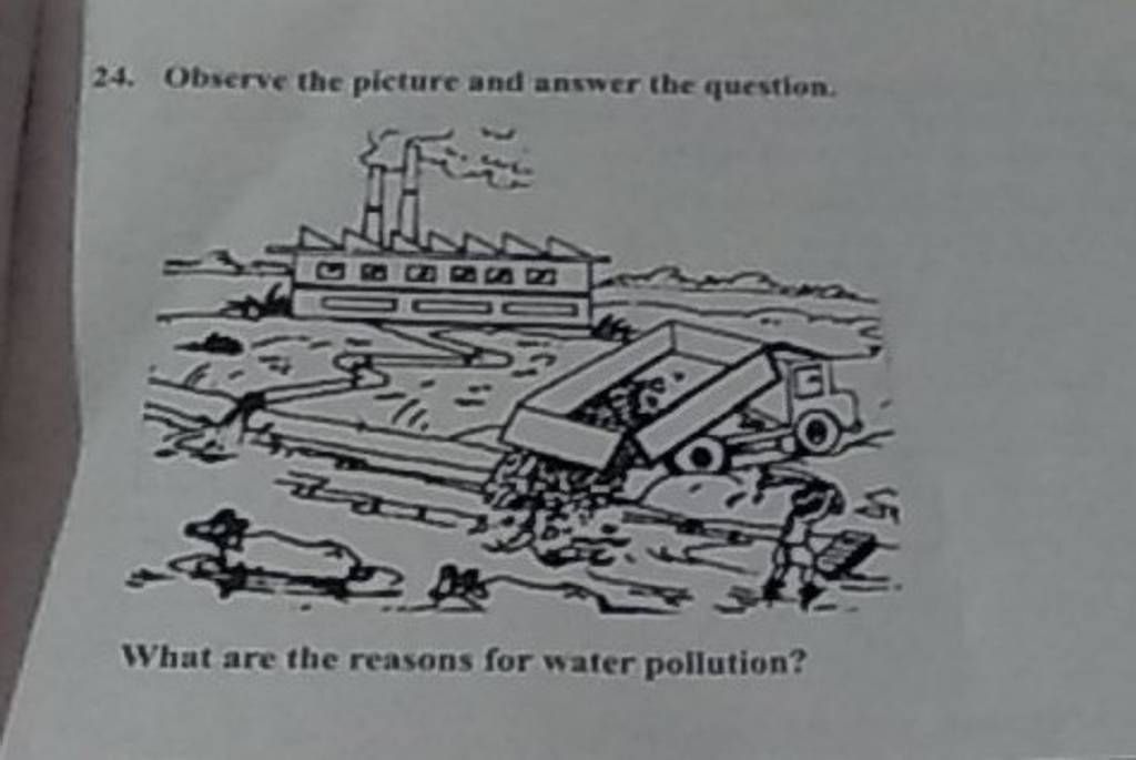 24. Observe the picture and answer the question. What are the reasons for..