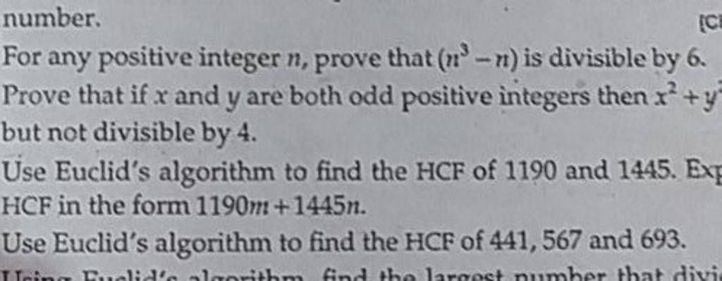 Number For Any Positive Integer N Prove That N3−n Is Divisible By 6