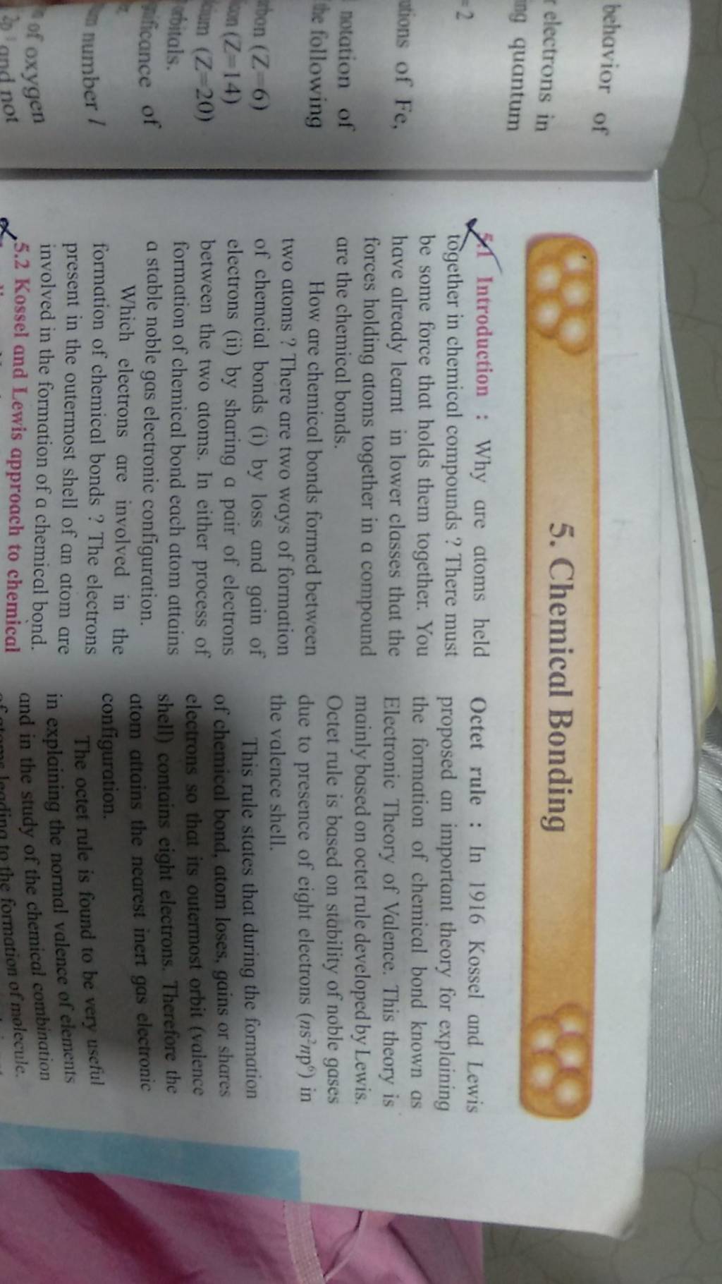 5 Chemical Bonding F1 Introduction Why Are Atoms Held Octet Rule In 5 Chemical Bonding F1 Introduction Why Are Atoms Held Octet Rule In