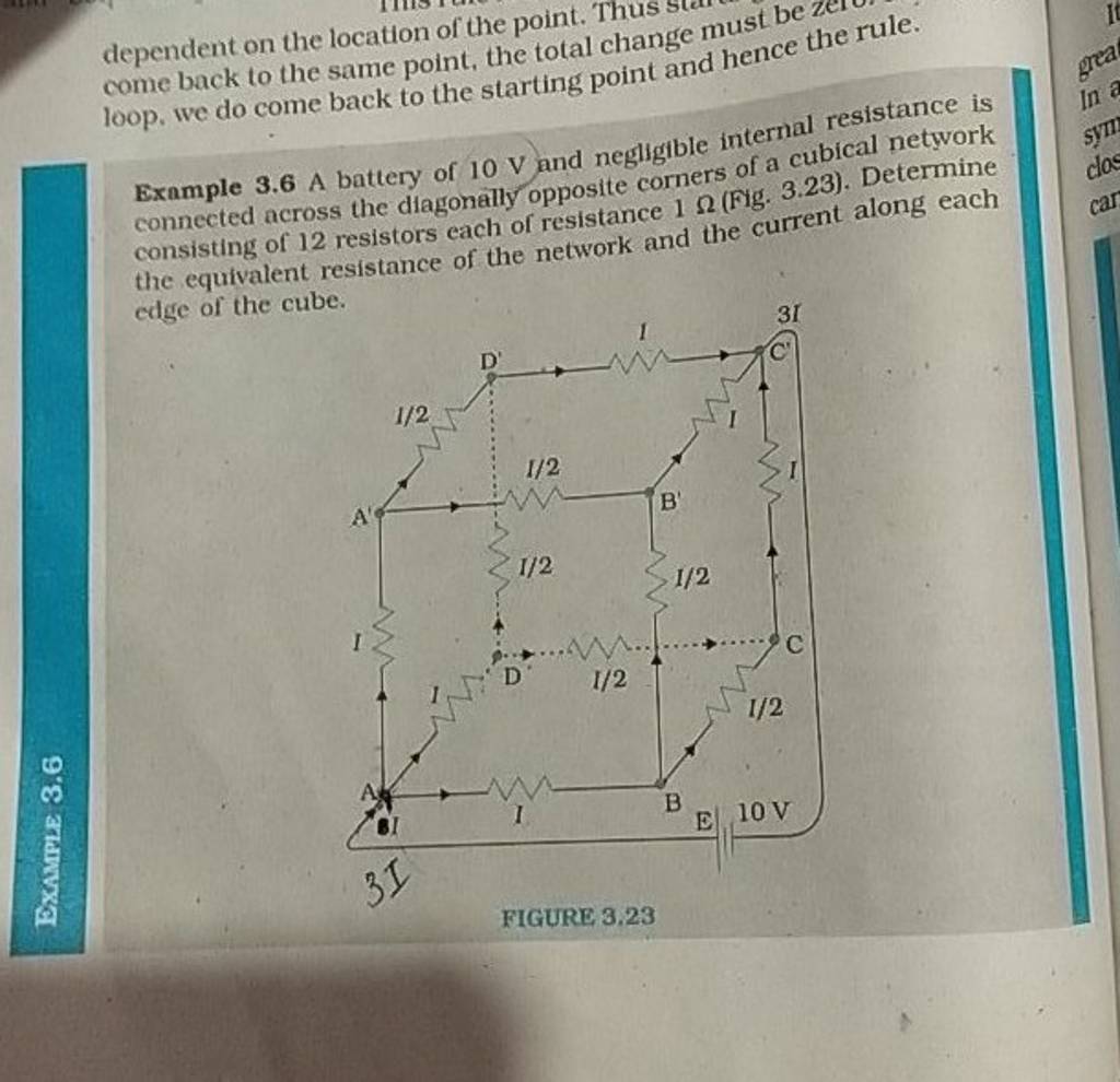 dependent on the location of the point. Thus come back to the same point,..