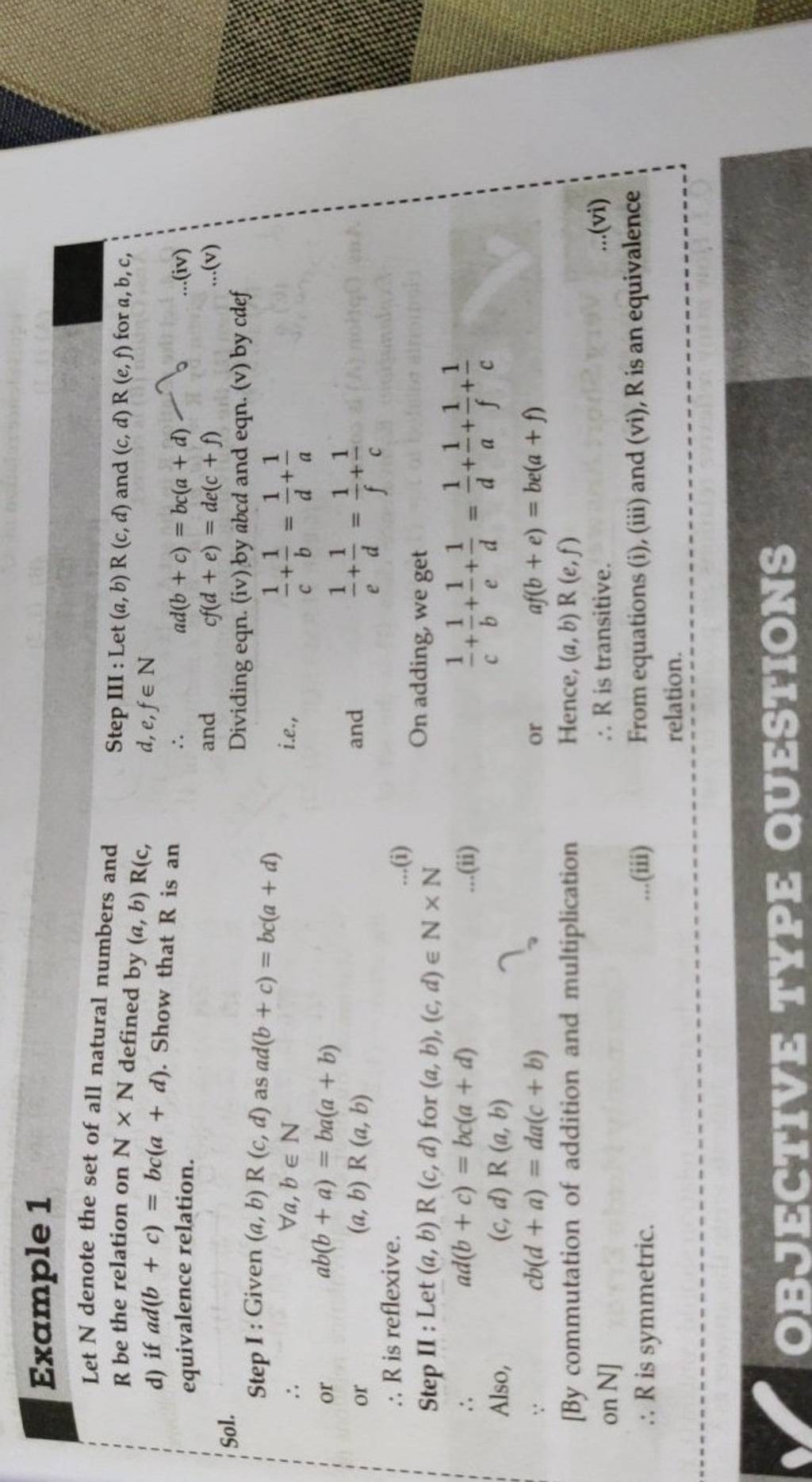 Example 1 Let N Denote The Set Of All Natural Numbers And Step Iii Let