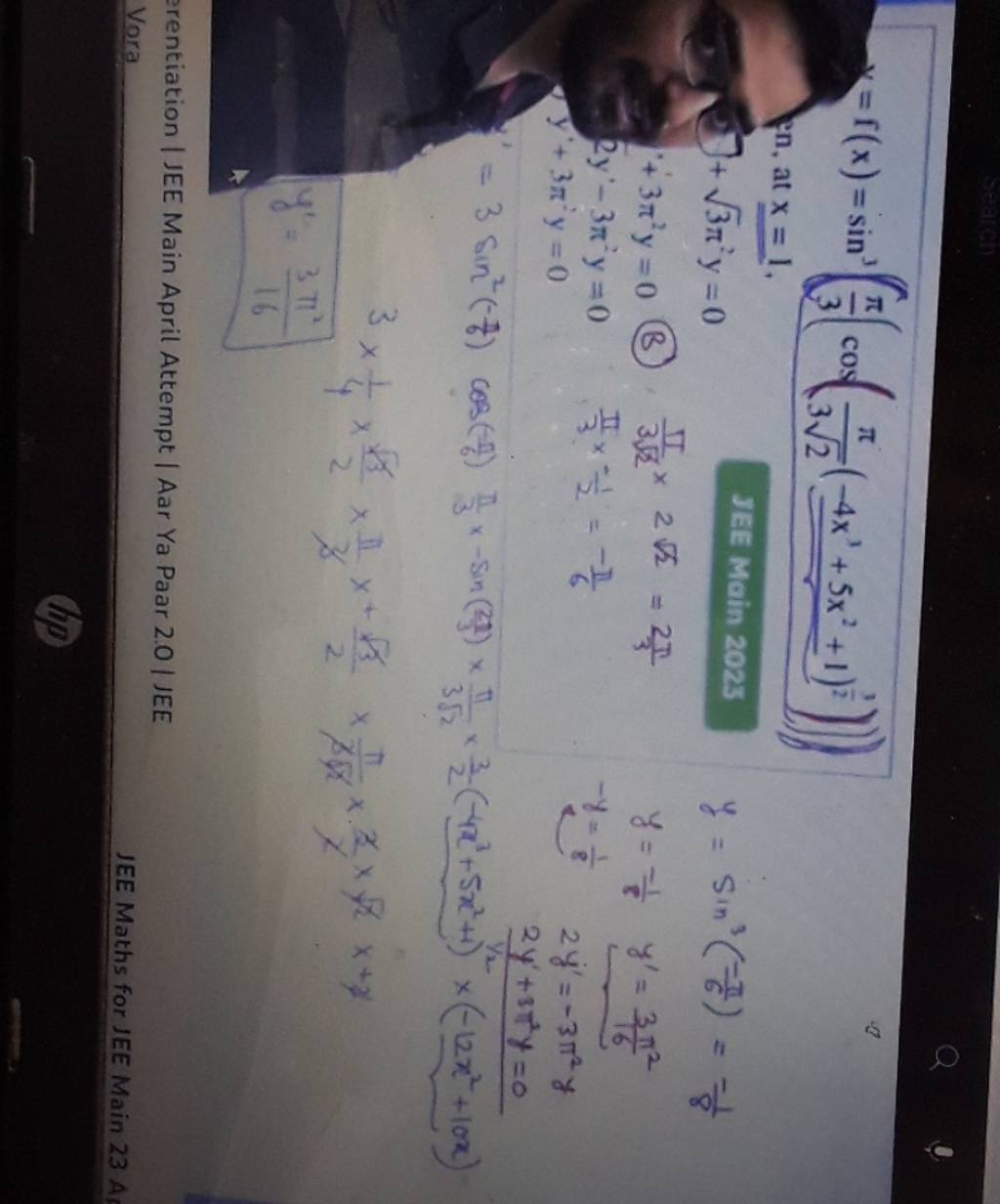 begin{array}{l} =f(x)=\sin ^{3}\left(\frac{\pi}{3}\left(\cos \left(\f..